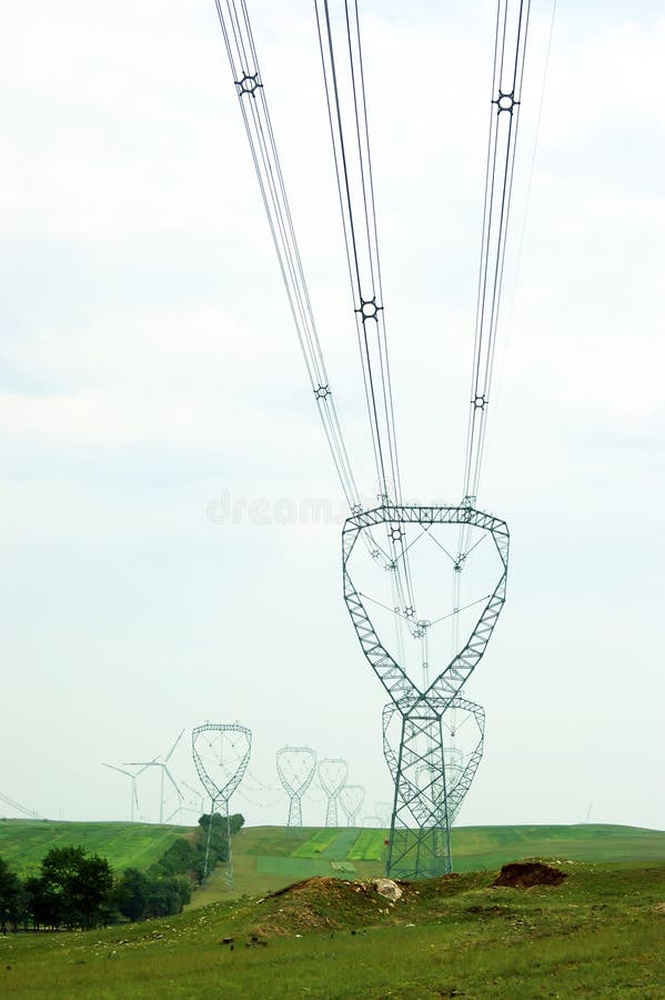 High-tension line stock photo. Image of equipment, line - 21707978