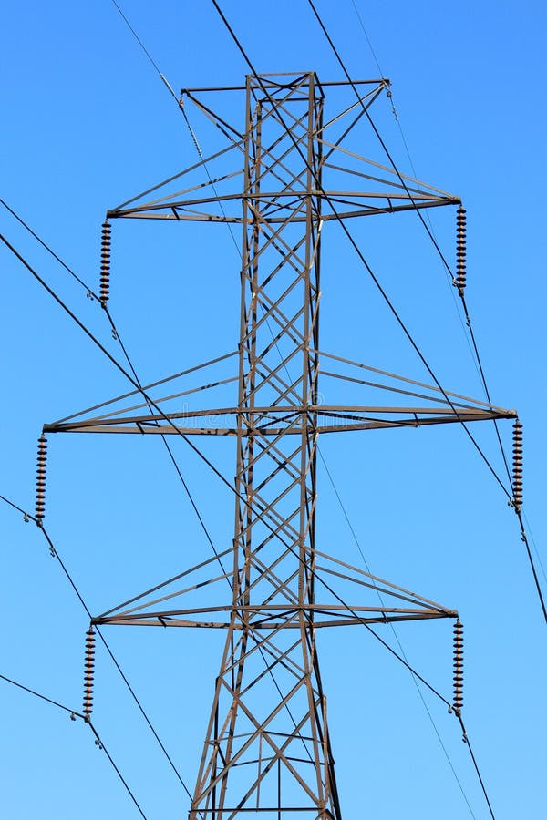 High Tension Lines stock photo. Image of steel, dangerous - 33327476