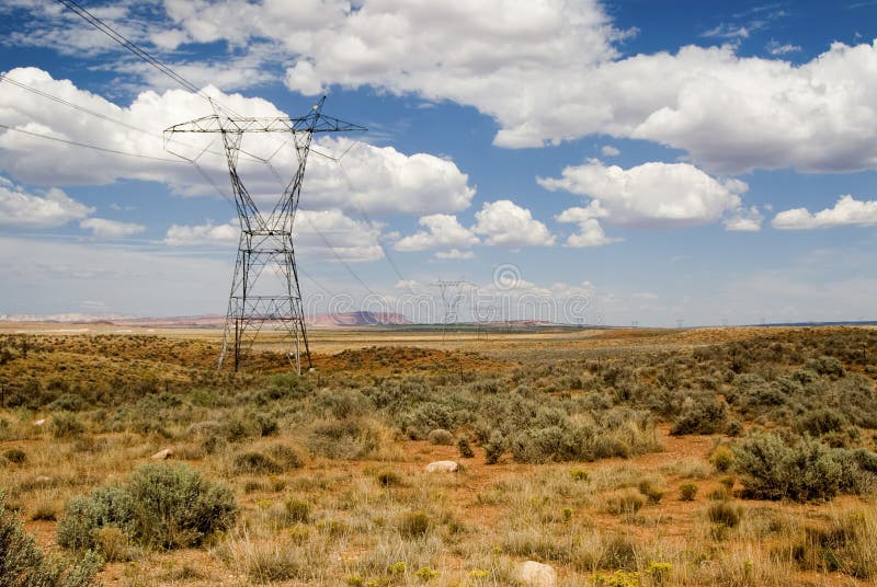 High tension power lines stock photo. Image of high, electricity - 1529010