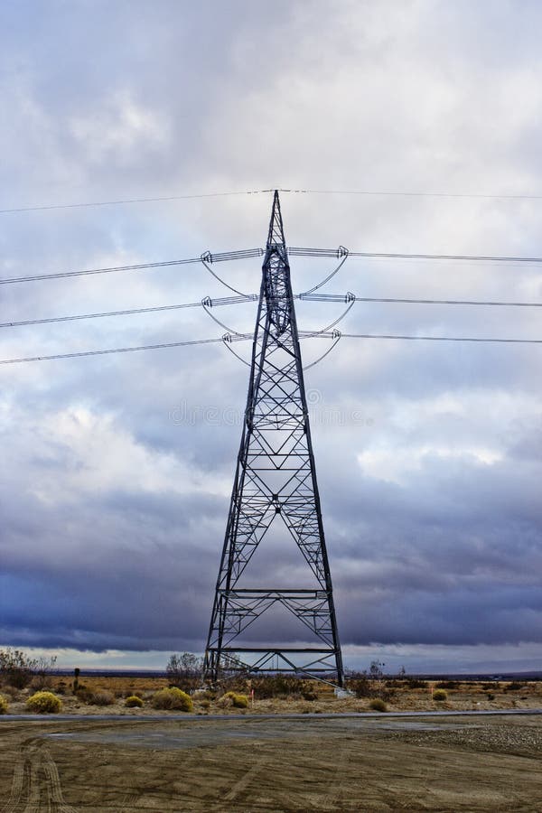 High Tension Power Lines stock image. Image of road, floor - 45735249