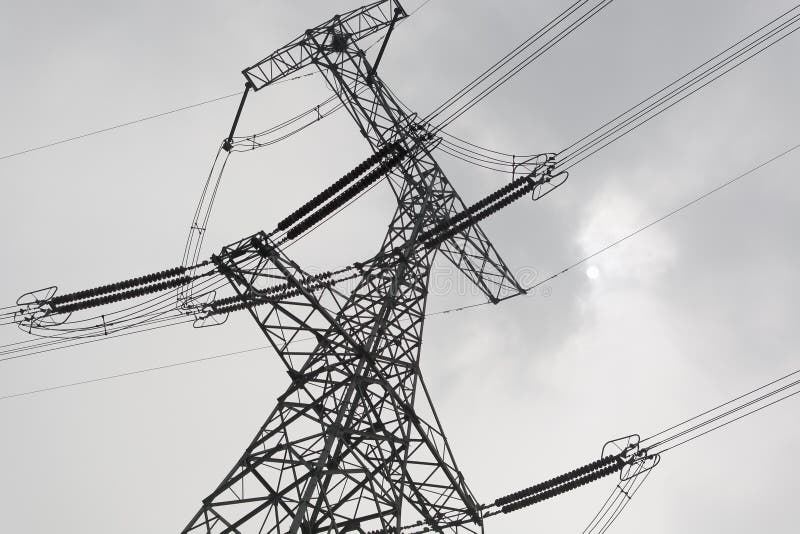 High tension wires stock photo. Image of line, wiring - 96592606