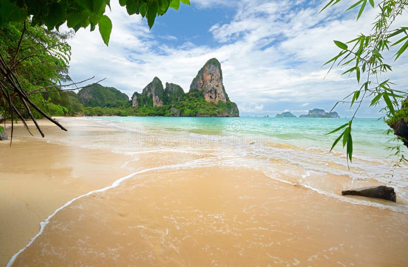 High tide in Railey Bay stock photo. Image of limestone - 37877240