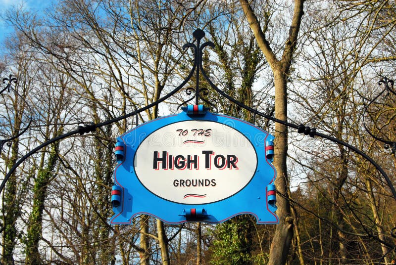High Tor Sign At Matlock Bath Stock Photo - Image of signage, matlock ...