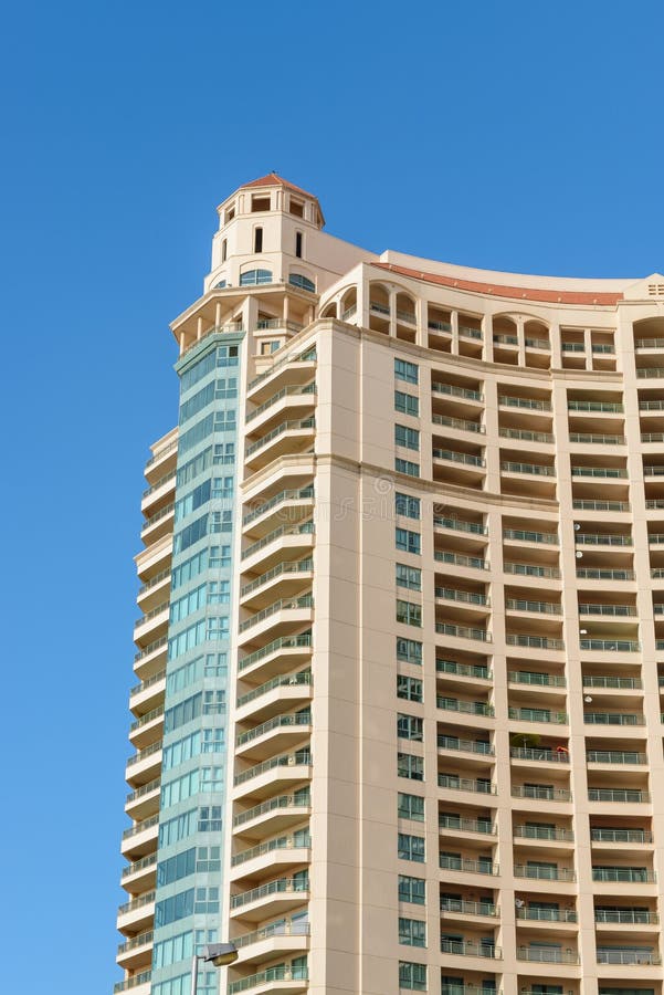 High Tower Building Over Sky Stock Image - Image of architectural ...