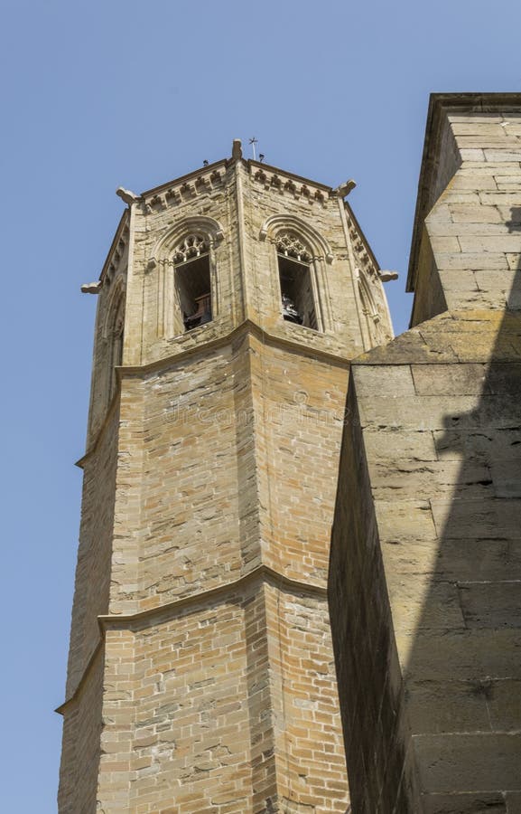 Side tower of the church. stock image. Image of restored - 123672371