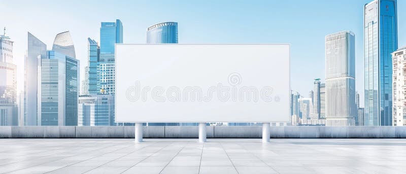 High-traffic Website Blank Ad Banner Mockup for Digital Designs Stock ...