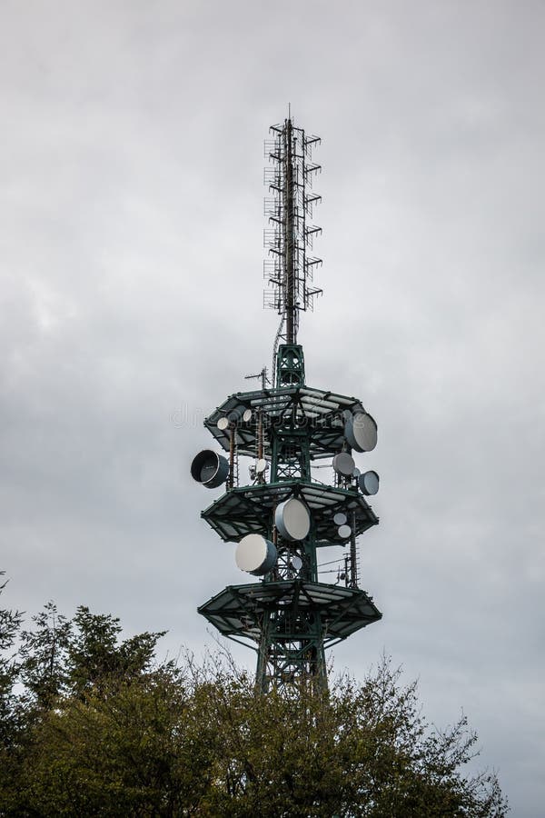 High Transmitter Mast for Mobile Services or Secret Services Stock ...