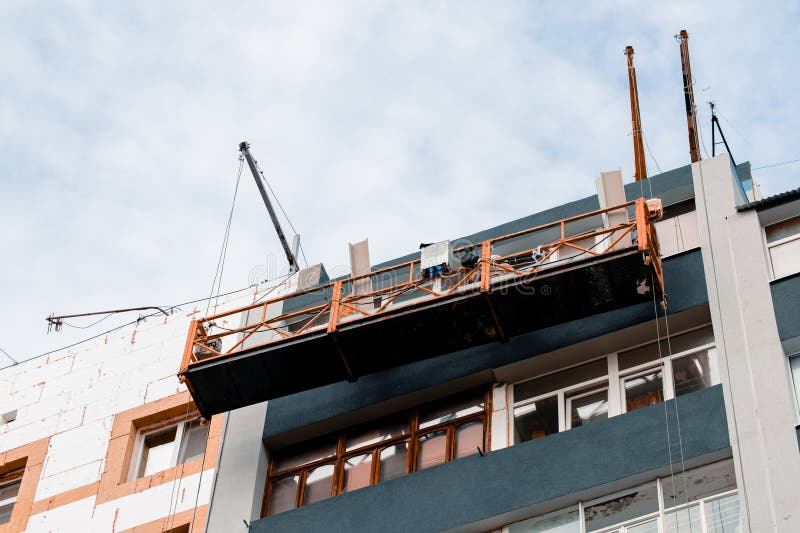 High Up Hanging Movable Platform for Skyscraper External Building ...