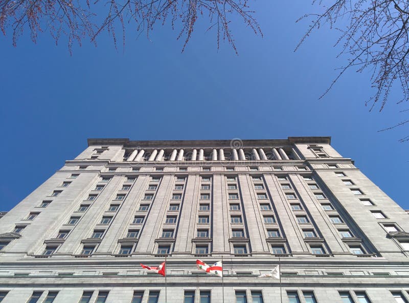 Tallest Building In Montreal Stock Image - Image of montreal, marie ...