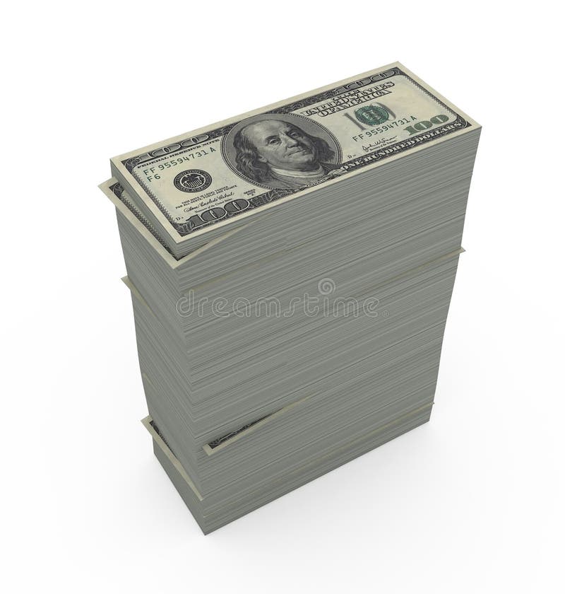 High us dollar bill stack stock vector. Illustration of market - 14529548