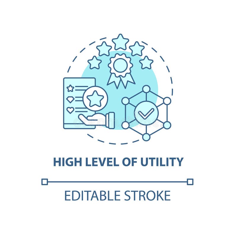 High Utility Level Concept Icon Stock Vector - Illustration of complex ...