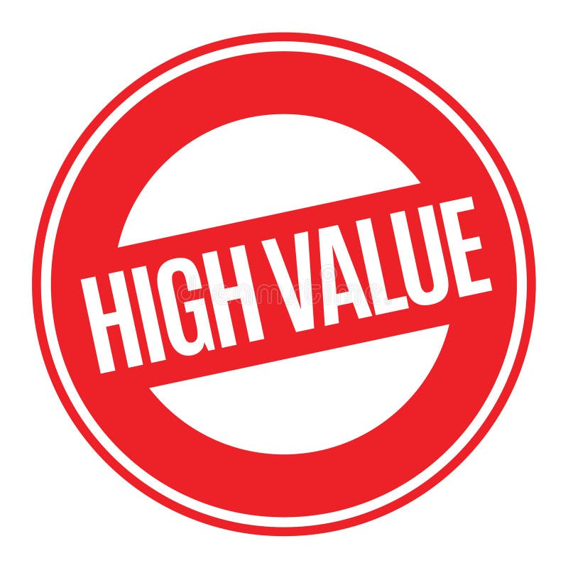 High Value Typographic Stamp Stock Vector - Illustration of mood ...