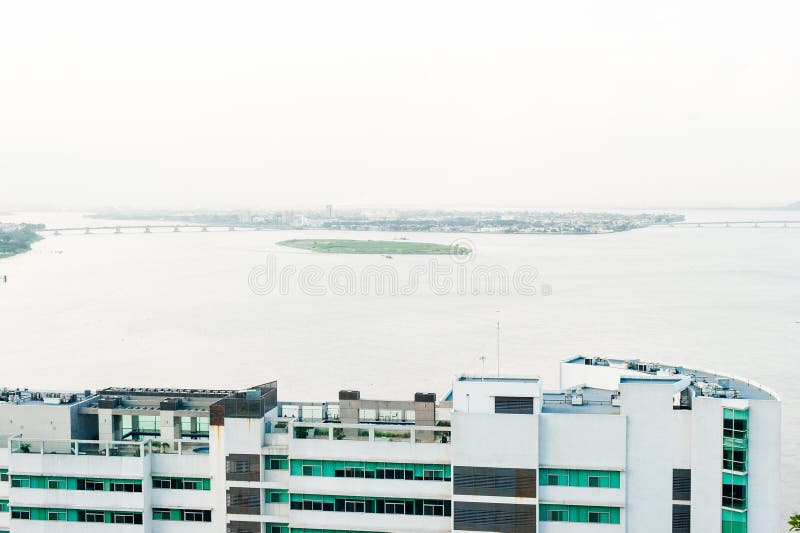 High View of the City of Guayaquil and it S River Editorial Photo ...