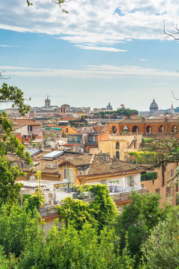 High View Over the Rooftops of Rome Stock Photo - Image of europe, high ...