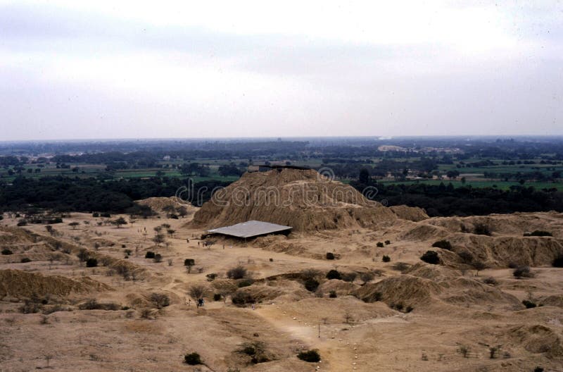 High View of the Pyramids of Tucume in Lambayeque - PERU Stock Photo ...