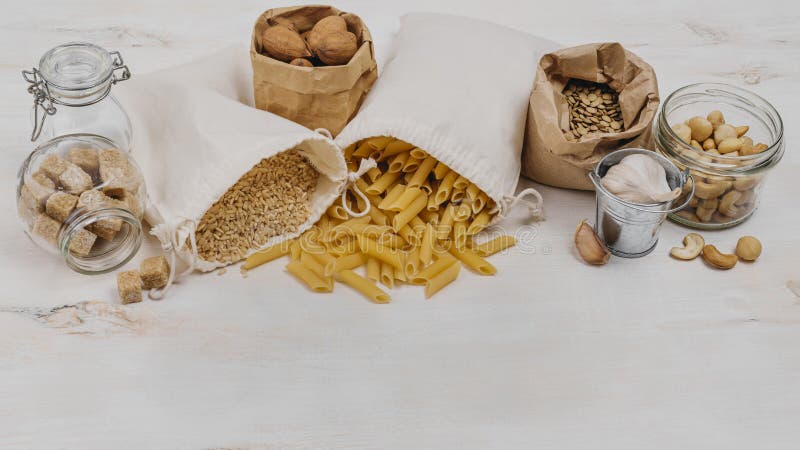 High View Various Pantry Products. High Quality Photo Stock Photo ...