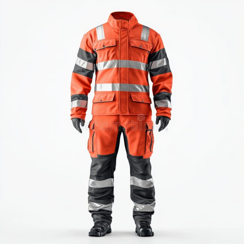 HighVisibility Construction Uniform Mockup for Durability and Safety ...