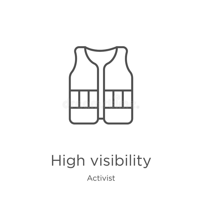 High Visibility Vest Icon Stock Illustrations – 439 High Visibility ...