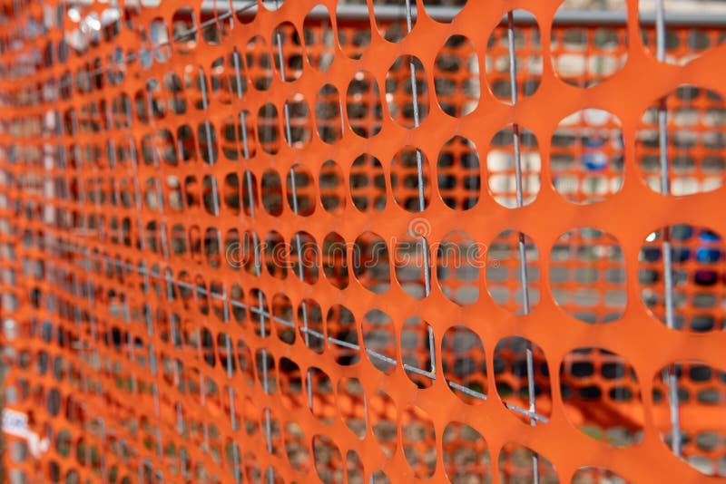 Works in Progress, High Visibility Net on a Construction Site, Fence of ...