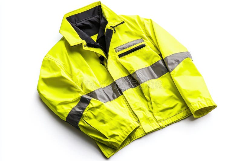 A High-visibility Safety Jacket Designed for Protection in Hazardous ...