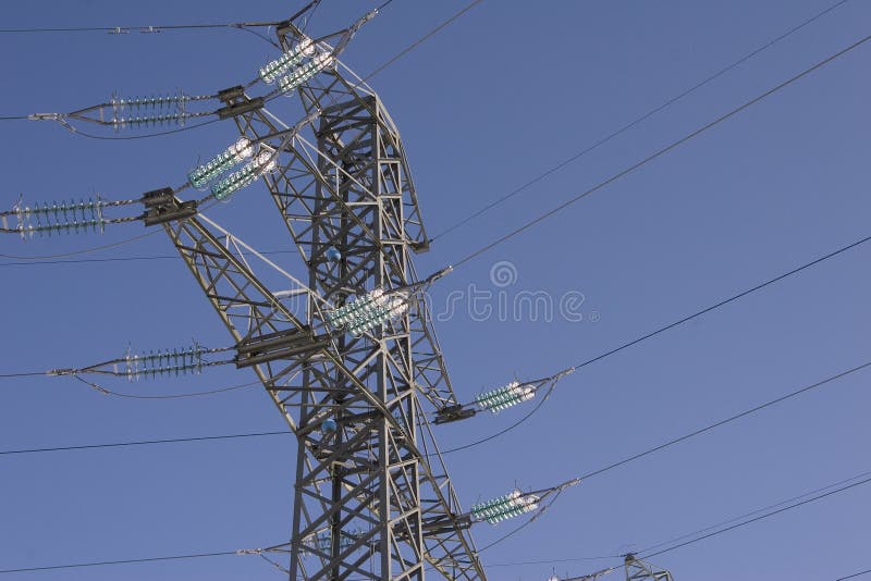 High voltage stock photo. Image of elektrik, power, pylon - 626408