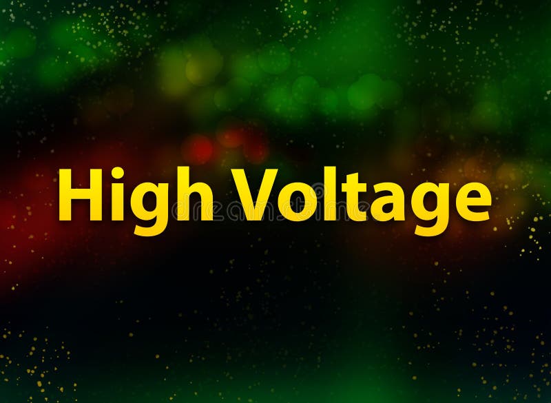 High Voltage Abstract Bokeh Dark Background Stock Illustration ...