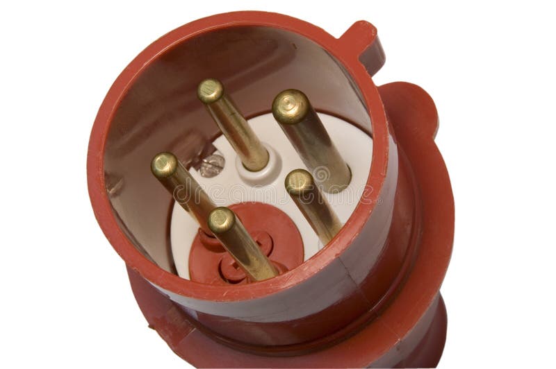 High voltage ac plug stock photo. Image of plastic, power - 988766