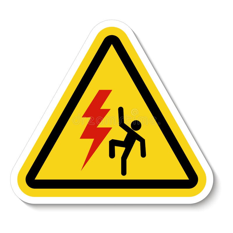 High Voltage Black Icon,High Voltage Overhead Isolated on White ...