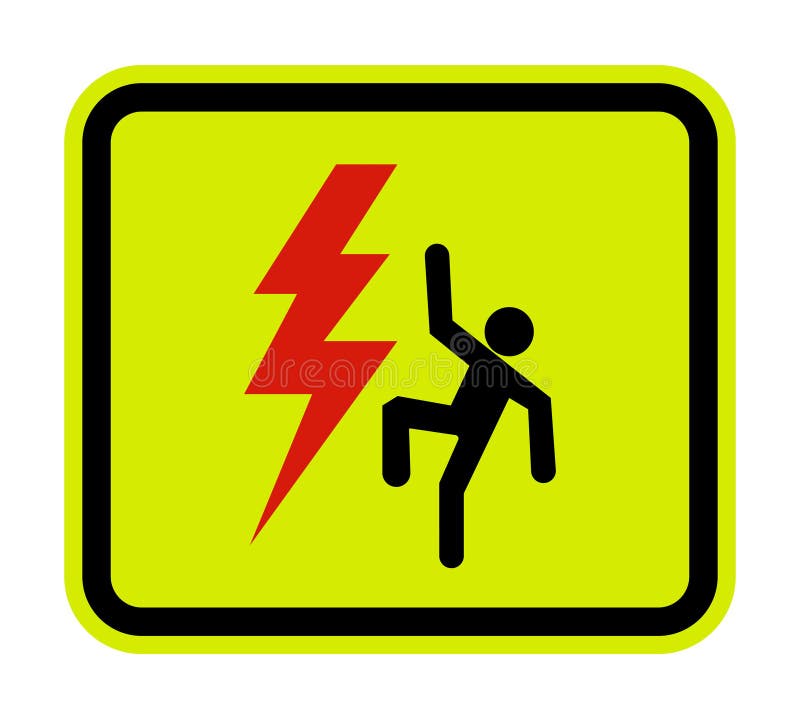 High Voltage Black Icon,High Voltage Overhead Isolated on White ...