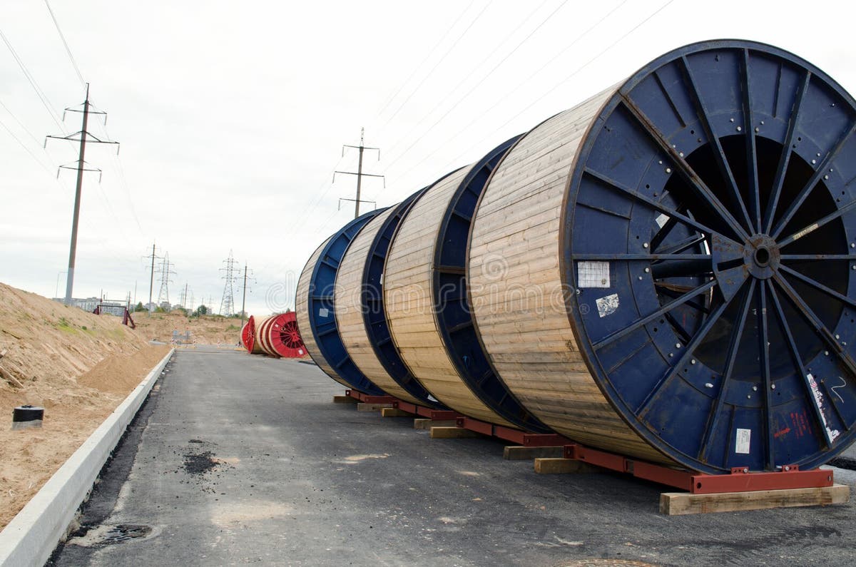 143 High Voltage Cable Drum Stock Photos - Free & Royalty-Free Stock ...