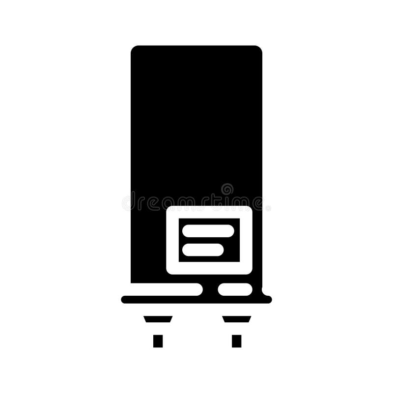 High Voltage Capacitor Electronic Component Glyph Icon Vector ...