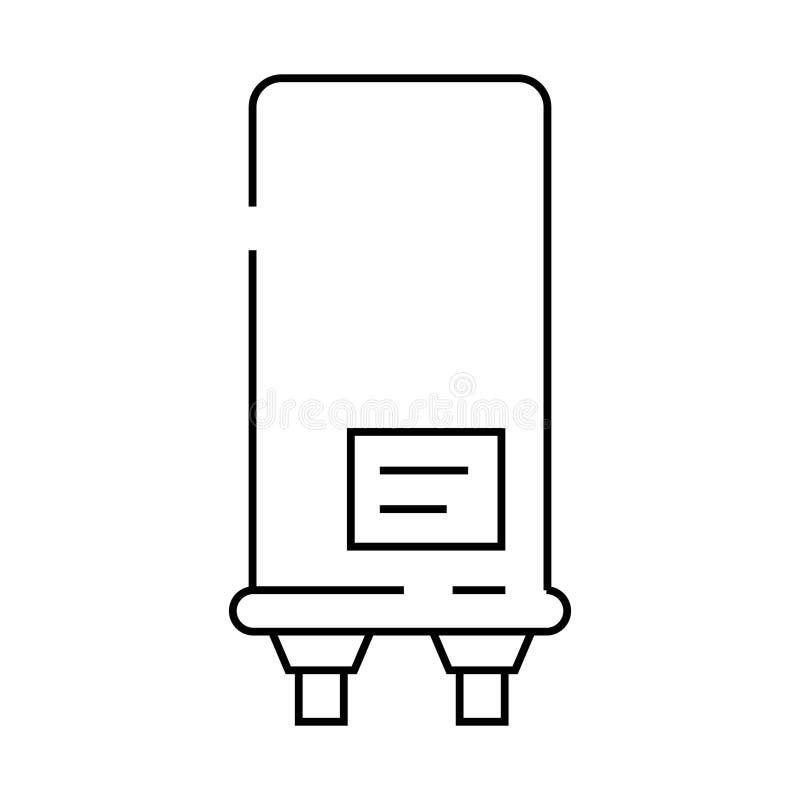 High Voltage Capacitor Electronic Component Line Icon Vector ...