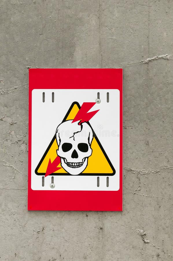 282 Yellow Danger Sign Brick Wall Stock Photos - Free & Royalty-Free ...