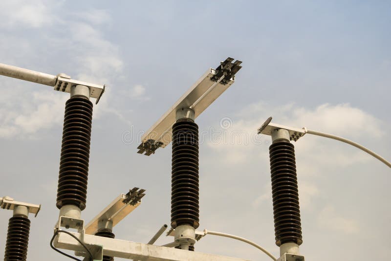 High Voltage Disconnecting Switch Stock Image - Image of network ...