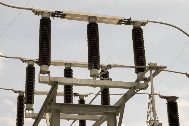 High Voltage Disconnecting Switch Stock Image - Image of plant ...