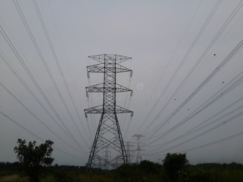 High Voltage Electric Cable Stock Photo - Image of electricity, high ...