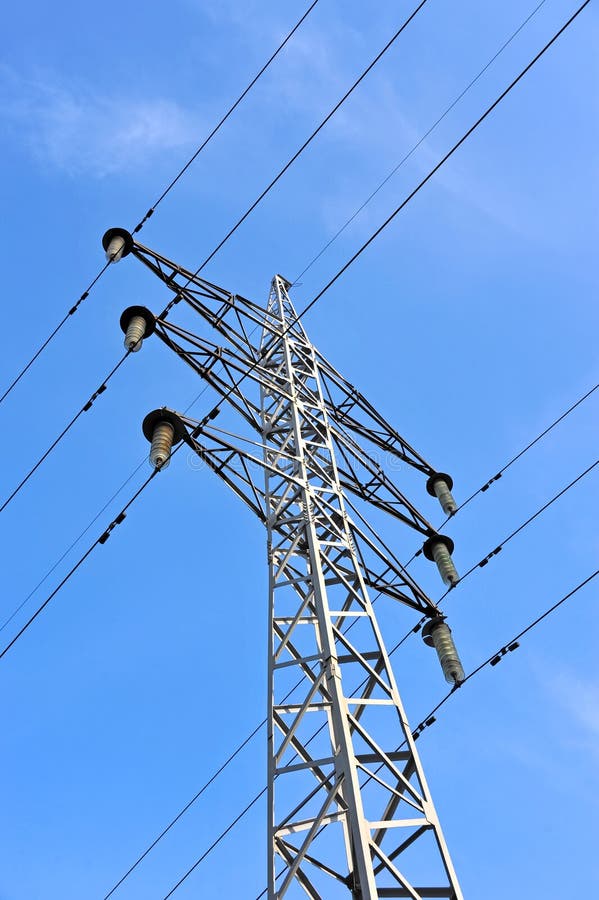 High voltage electric line stock image. Image of electric - 34622079
