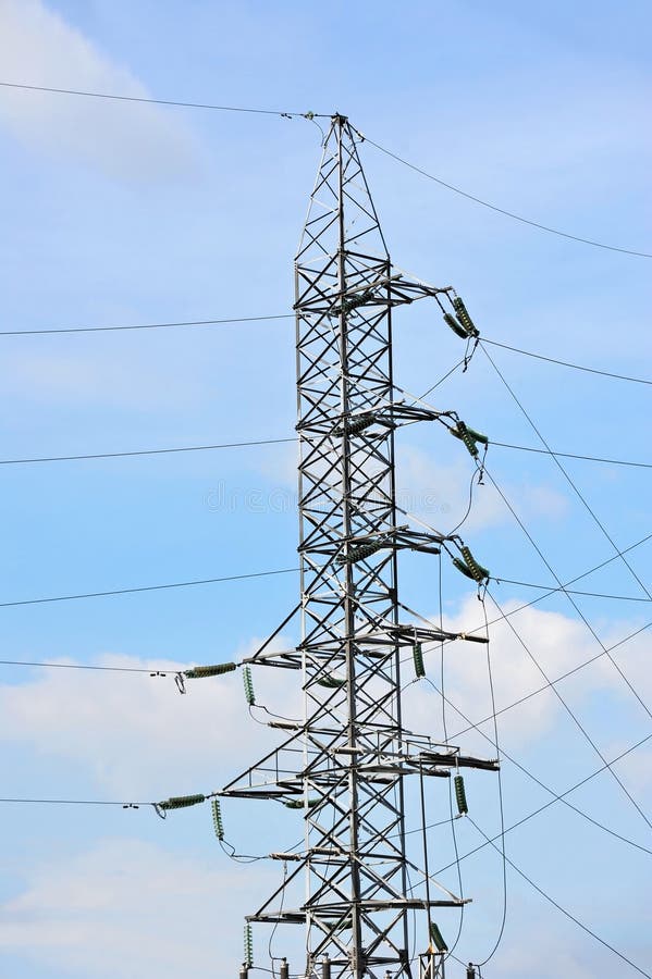 High voltage electric line stock image. Image of network - 41475281