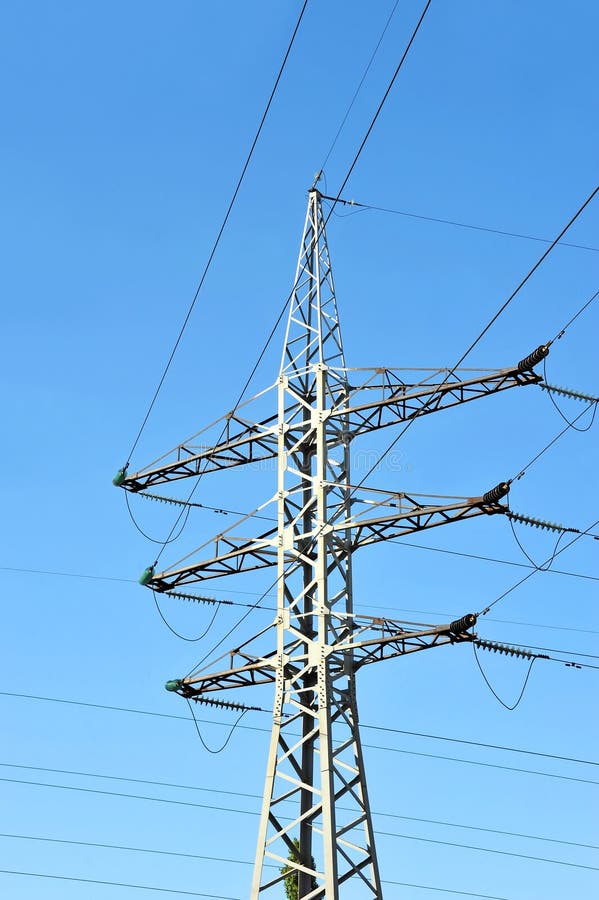 High voltage electric line stock image. Image of high - 49933047