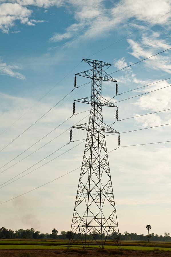 High Voltage,electric Pillar Stock Photo - Image of power, supply: 18007522
