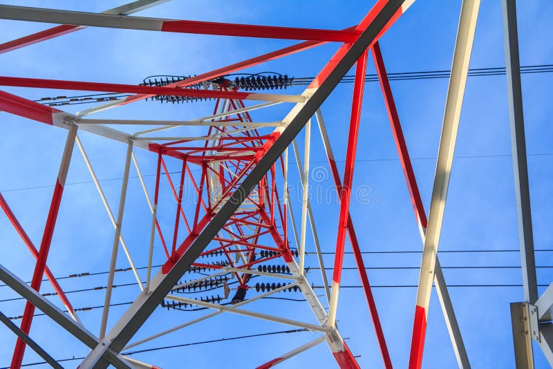 High voltage electric pole stock photo. Image of energy - 84123584