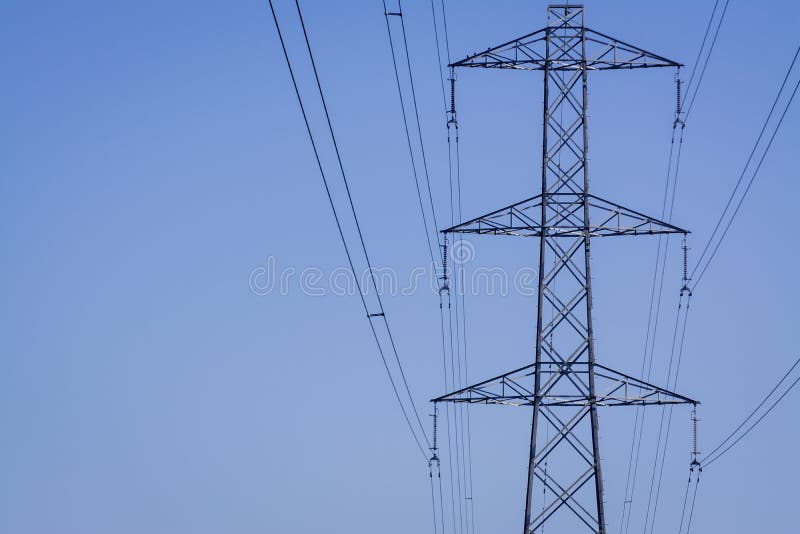 High Voltage Electric Post Power-plant Transformer Station Power Pylon ...