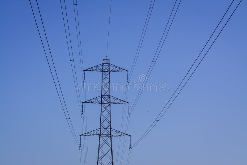 High Voltage Electric Post Power-plant Transformer Station Power Pylon ...