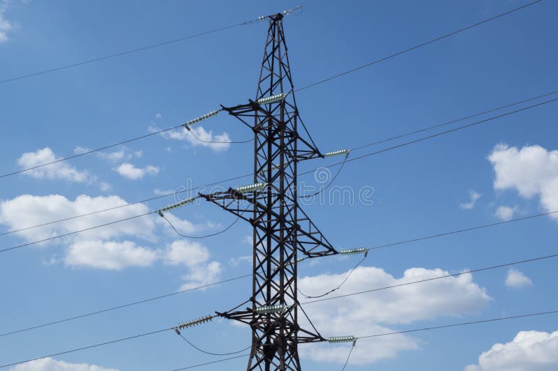 High-voltage Electric Power Transmission Line Stock Photo - Image of ...