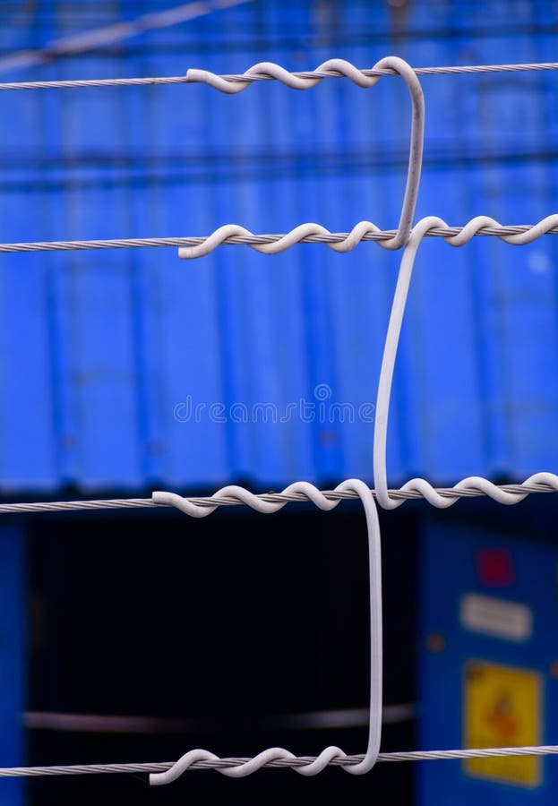 High Voltage Electric Supply Wire Joints and Connection Stock Photo ...