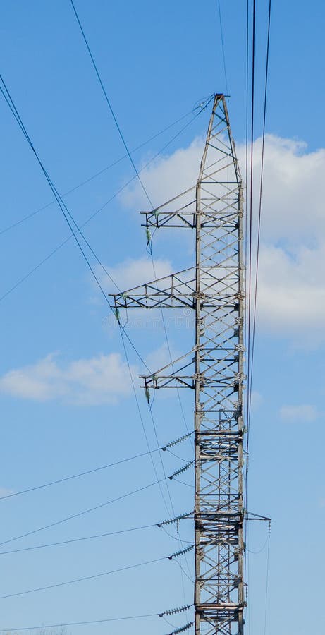 High Voltage Electric Tower. High Voltage Post or High Voltage Tower ...
