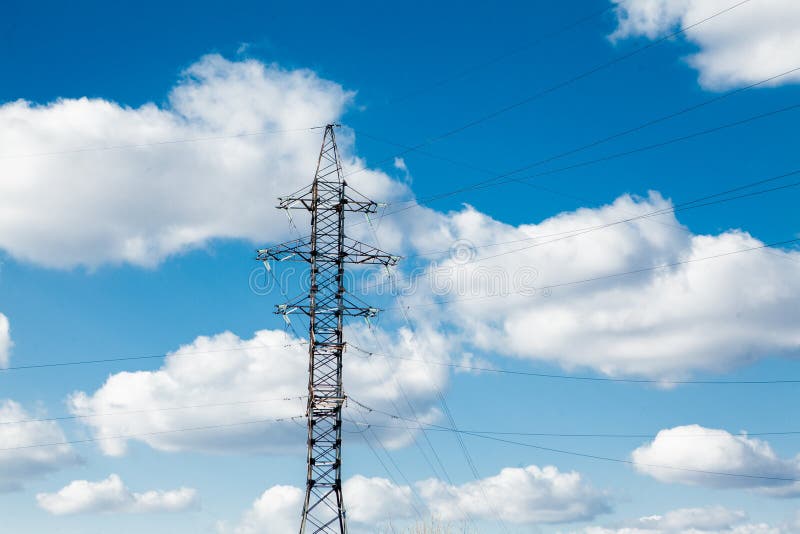 High Voltage Electric Tower. High Voltage Post or High Voltage Tower ...
