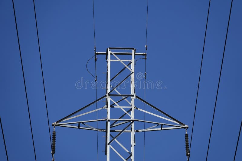 High Voltage Electrical Grid Stock Photo - Image of grid, electrical ...