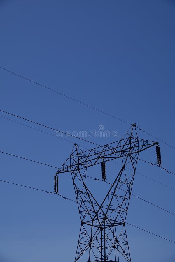 High Voltage Electrical Grid Stock Photo - Image of generation, high ...