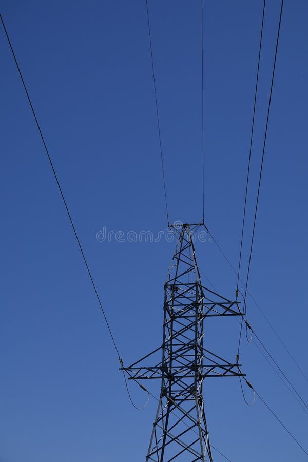High Voltage Electrical Grid Stock Image - Image of energy, background ...